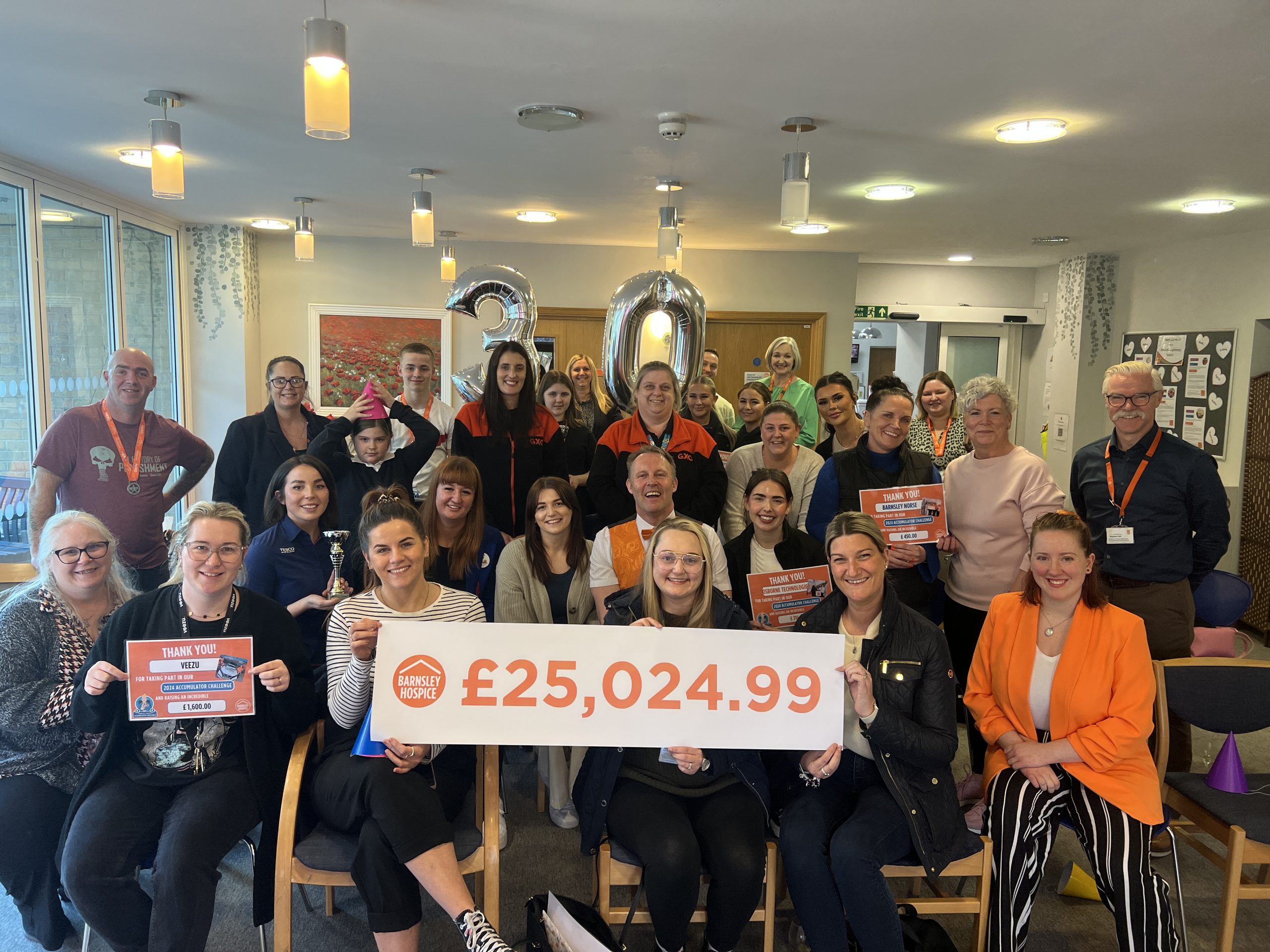 Local businesses and community groups accumulate over £25,000 for the hospice - Barnsley Hospice